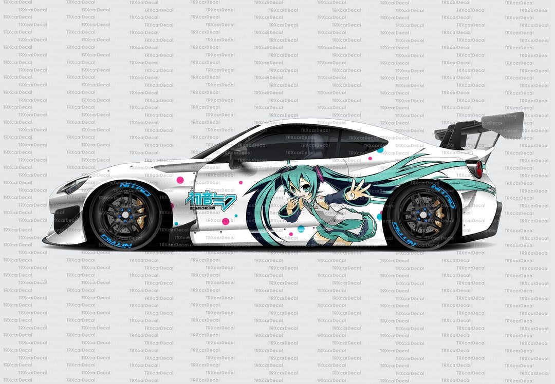 Hatsune Miku, Car Livery, Cast Vinyl Wrap, Universal Size, Car Wrap ...