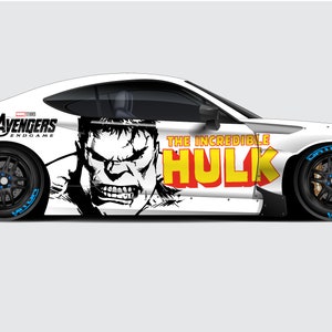 HULK Car Decal, Car Sport Car Any Racing Splash, Large Car Decal, Hood ...