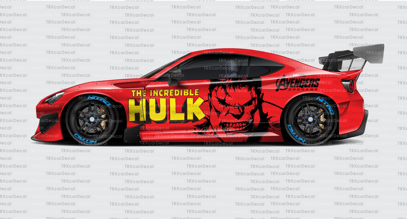 HULK Car Decal, Car Sport Car Any Racing Splash, Large Car Decal, Hood ...