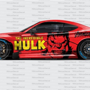 HULK Car Decal, Car Sport Car Any Racing Splash, Large Car Decal, Hood ...