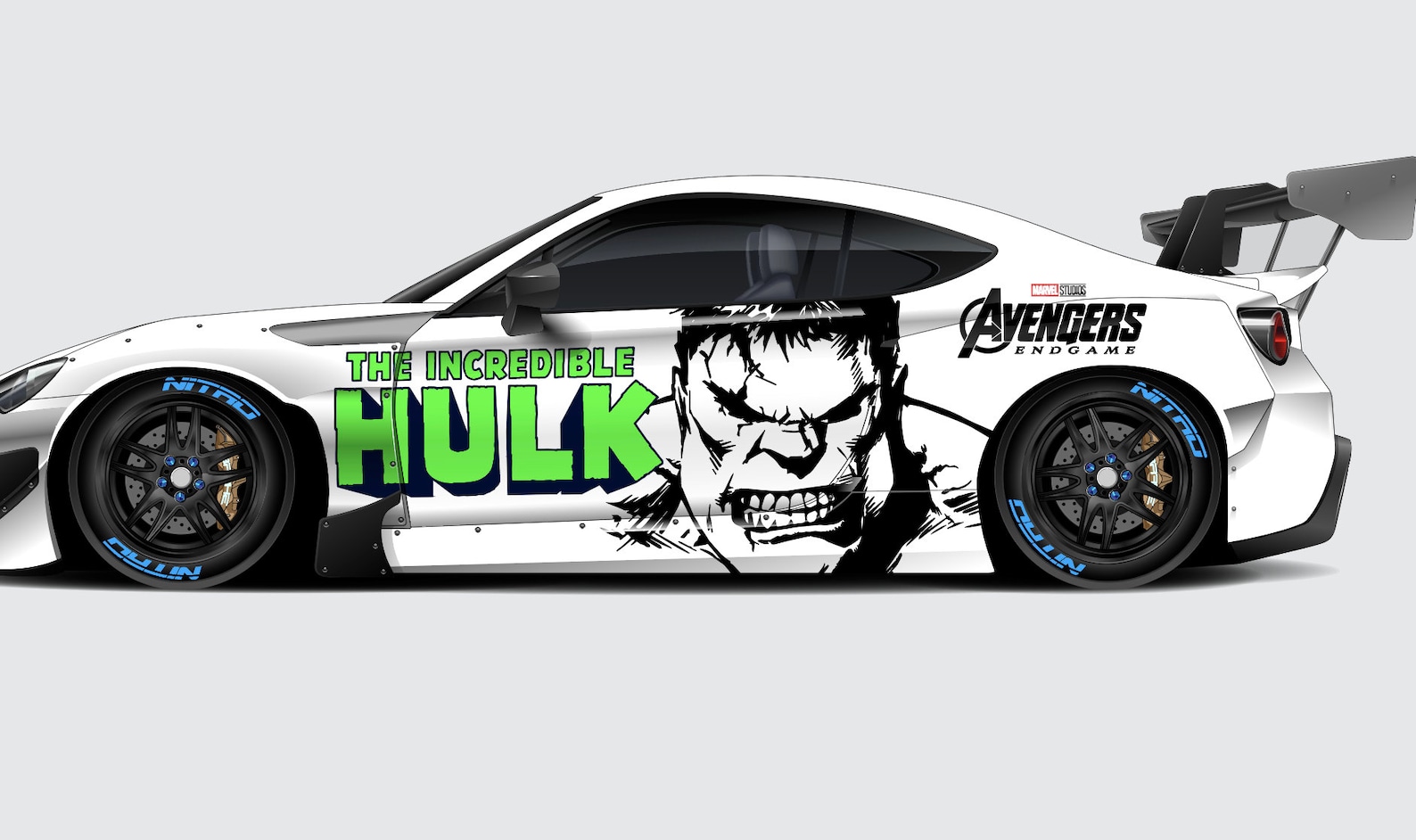 HULK Car Decal, Car Sport Car Any Racing Splash, Large Car Decal, Hood ...