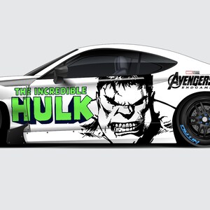 HULK Car Decal, Car Sport Car Any Racing Splash, Large Car Decal, Hood ...