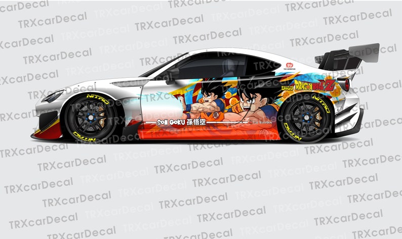 Son Goku Dragon Ball Z Car Decal Car Vinyl Livery Universal - Etsy