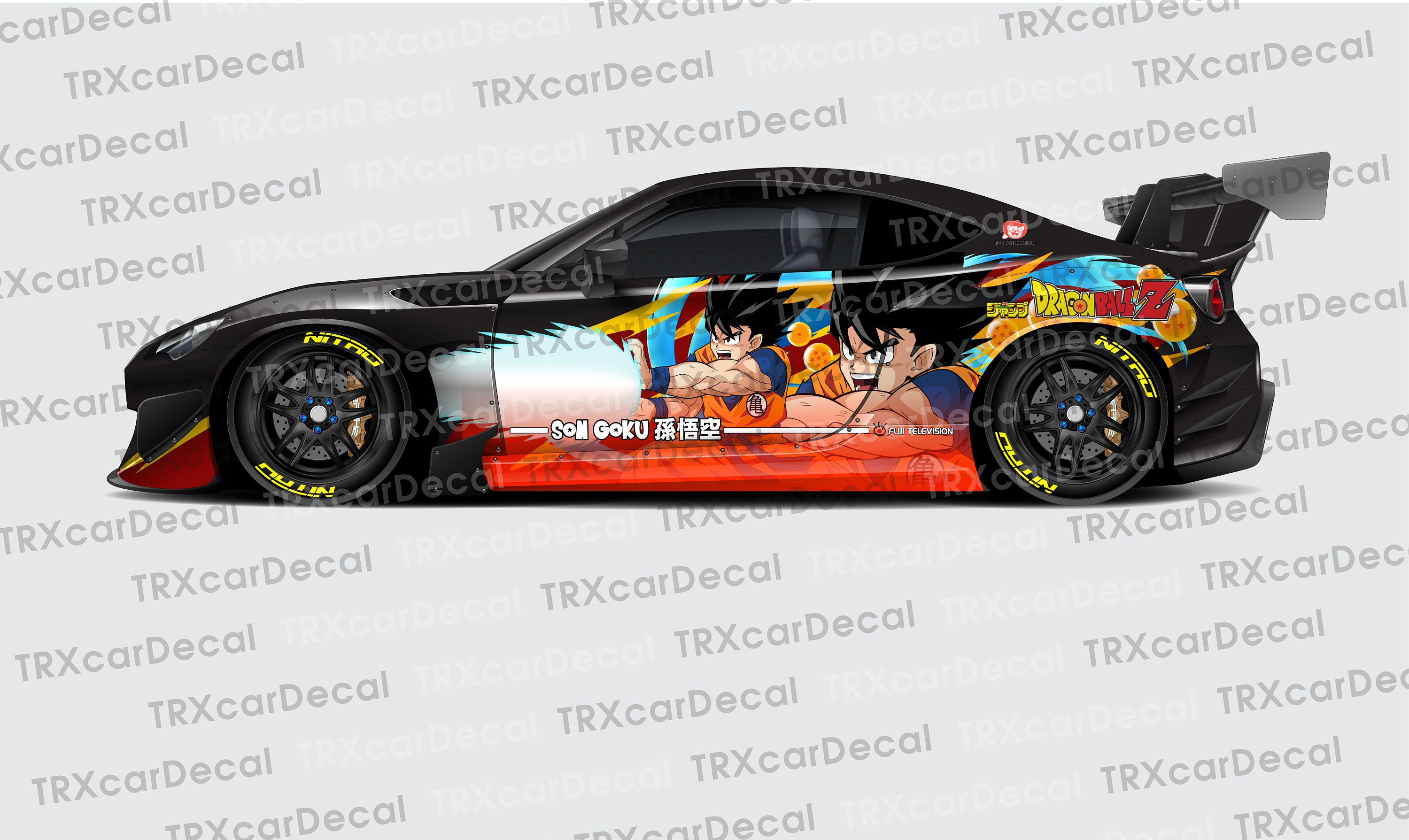 Son Goku Dragon Ball Z Car Decal Car Vinyl Livery Universal - Etsy