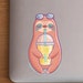 Summer Sloth Vinyl Sticker - Cartoon - Cute Animals - Laptop Hydroflask ...