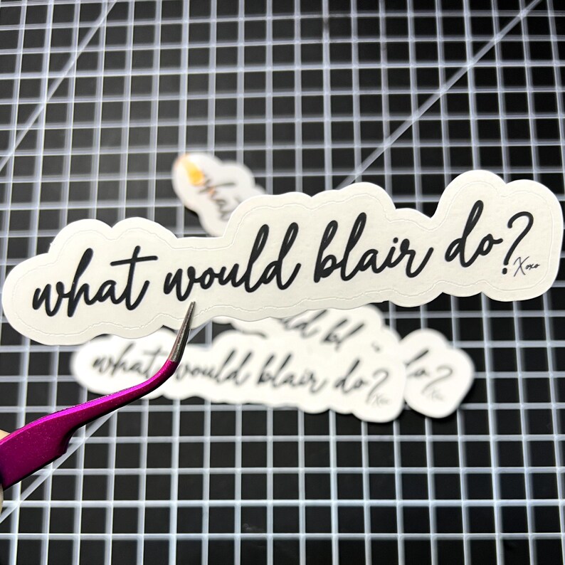 Blair Waldorf Premium Vinyl Sticker - Gossip Girl - Gift for Girls ...