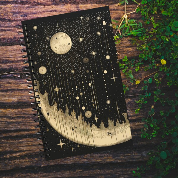 Moon Notebook - Etsy UK