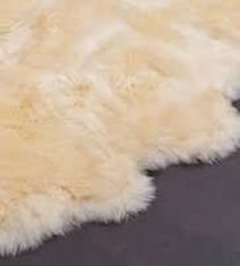Genuine Sheepskin Rug Quad Natural Chamagne Rug Large - Etsy
