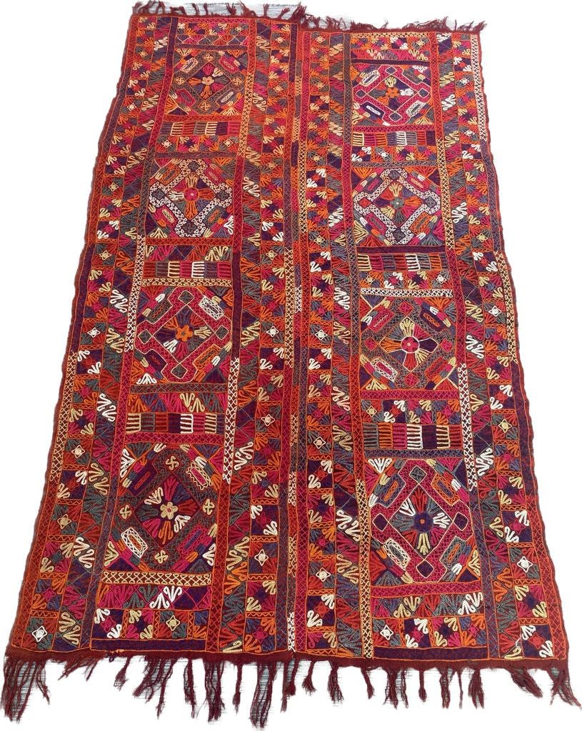 Iraqi Marsh Kilim From Iraq Tapestry Wool Woven Rug in Beautiful Colour ...
