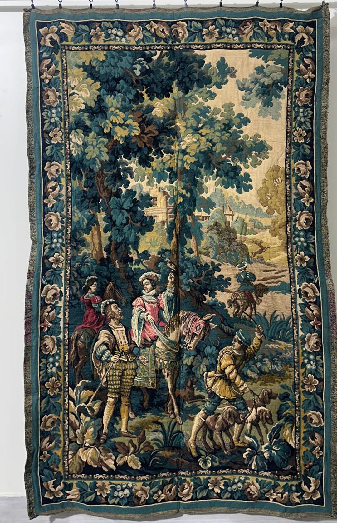 Antique French,hunting Scene, French Tapestry the King 19th Century ...
