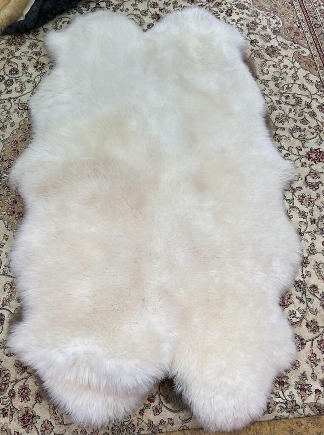 Genuine Sheepskin Rug Quad Sheepskin Rug Large Australian Sheep Skin ...