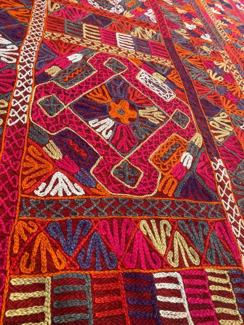 Iraqi Marsh Kilim From Iraq Tapestry Wool Woven Rug in Beautiful Colour ...