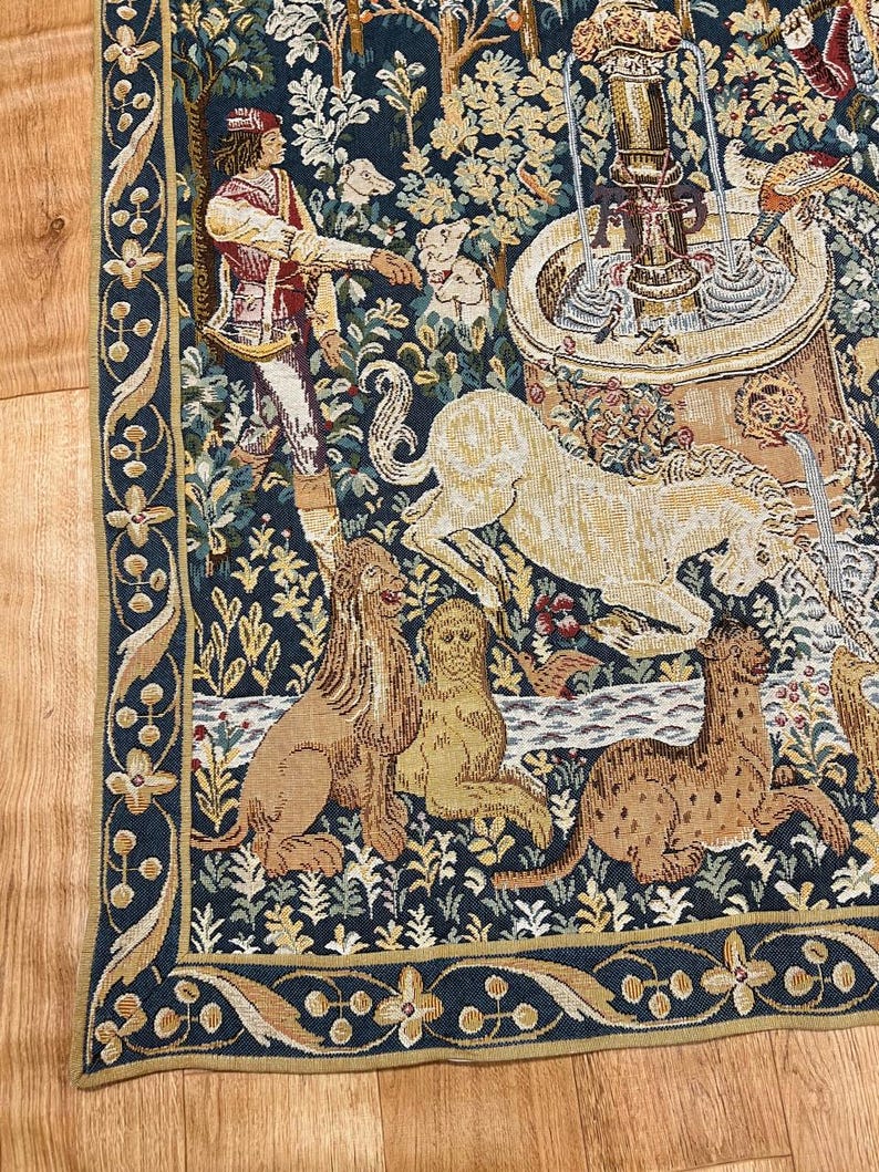 Goblin French Tapestry With a Medieval Design and Nice Colors, Jacquard ...