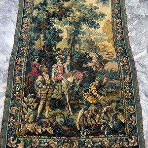 Antique French,hunting Scene, French Tapestry the King 19th Century ...