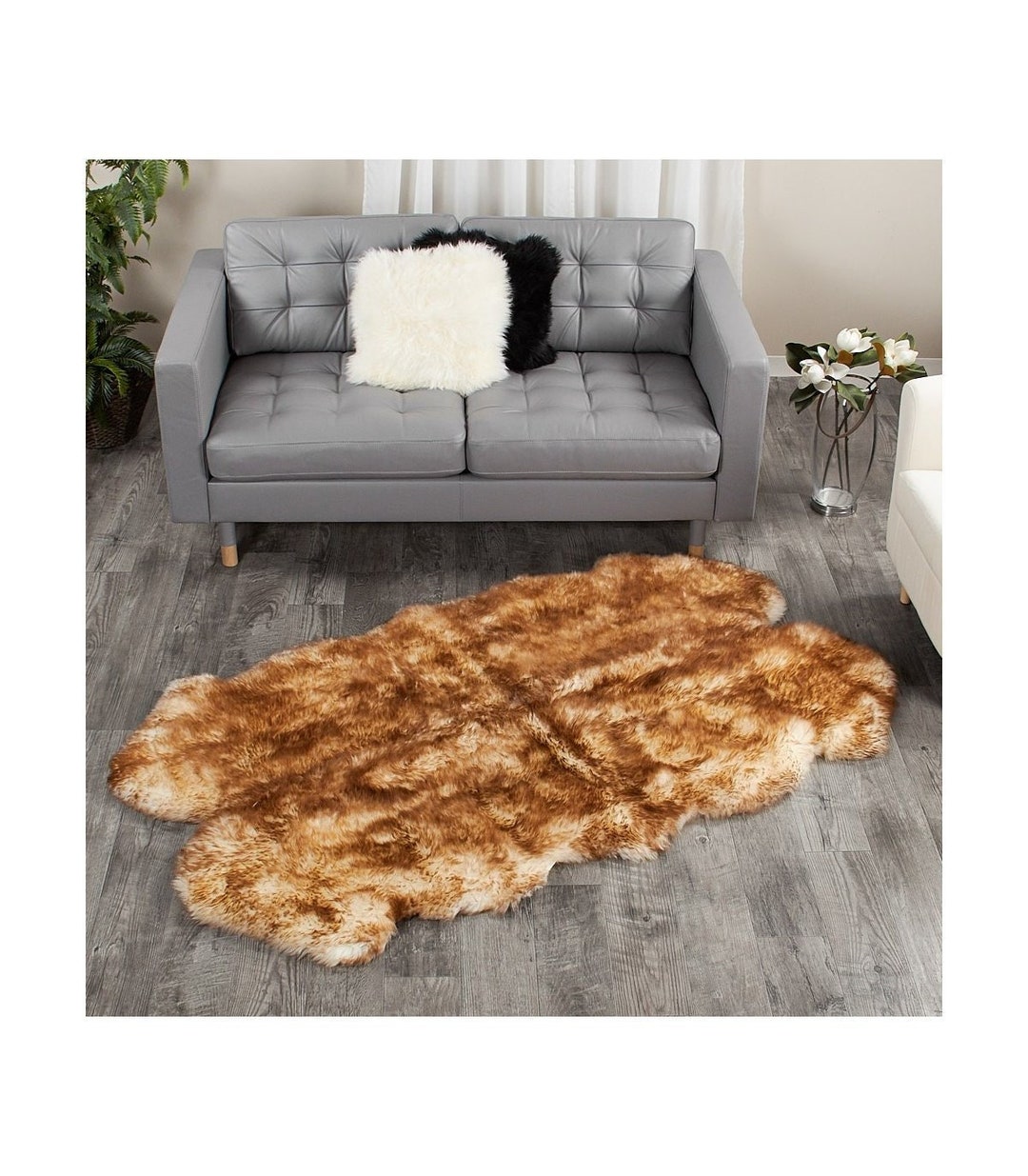 Genuine Sheepskin Rug - Quad Eclipse Rug - Large Australian Sheep Skin ...