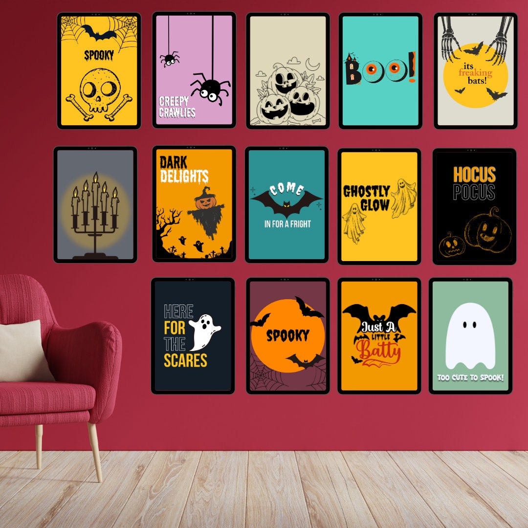 Halloween Wall Art | Printable Halloween Decorations | Witchy Art ...