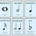 Music Symbols Printable Chart, Music Note Flashcards, Music Symbol ...