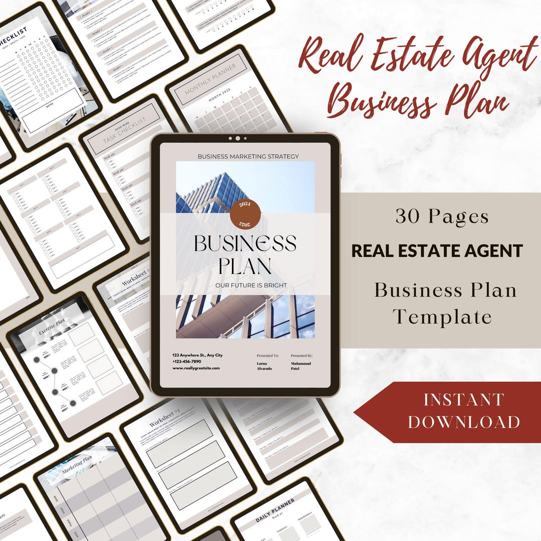 Real Estate Business Plan Templates Business Plan Templates for Real ...