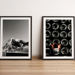 Formula 1 Marlboro Poster Print - Vintage Racing Wall Art - Retro F1 ...