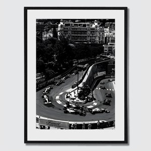 Monaco Grand Prix F1 Wall Art | Black and White Formula 1 Digital Print ...