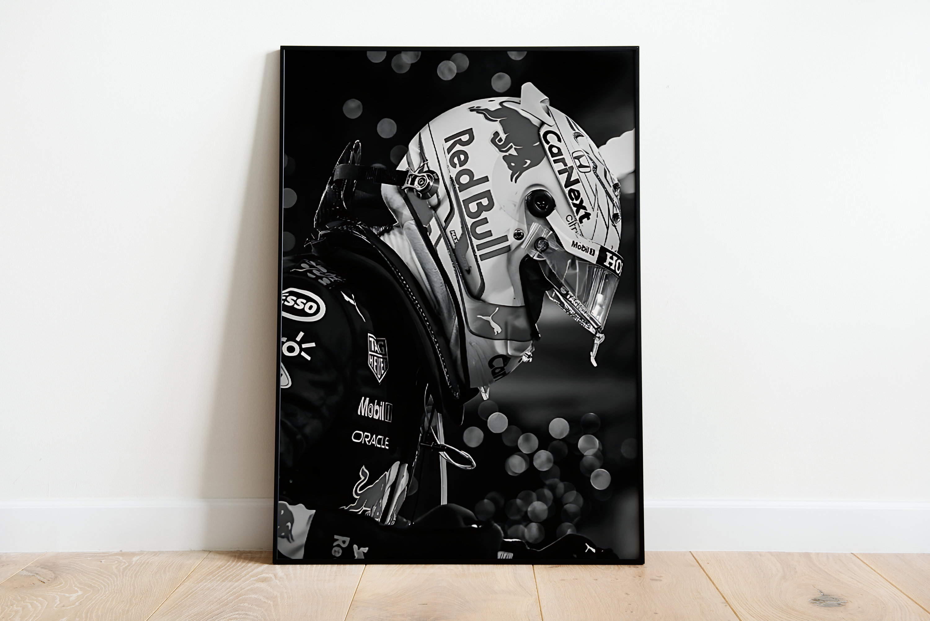 Max Verstappen Championship Portrait, Black and White, F1 Art, F1 Fan ...