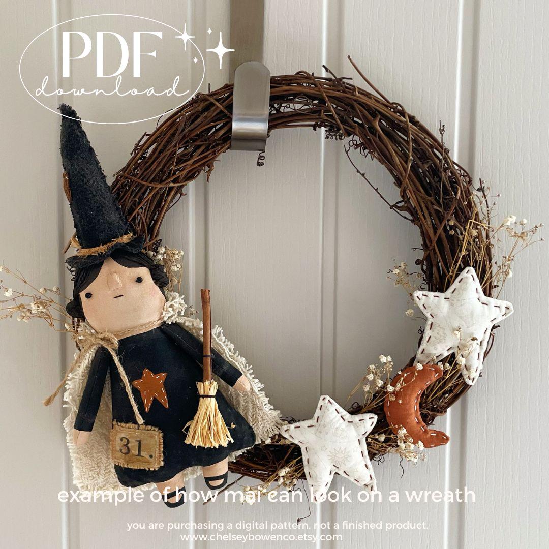 Primitive Witch Doll Sewing Pattern: MAI, Autumn Decor (PDF Pattern) - Etsy