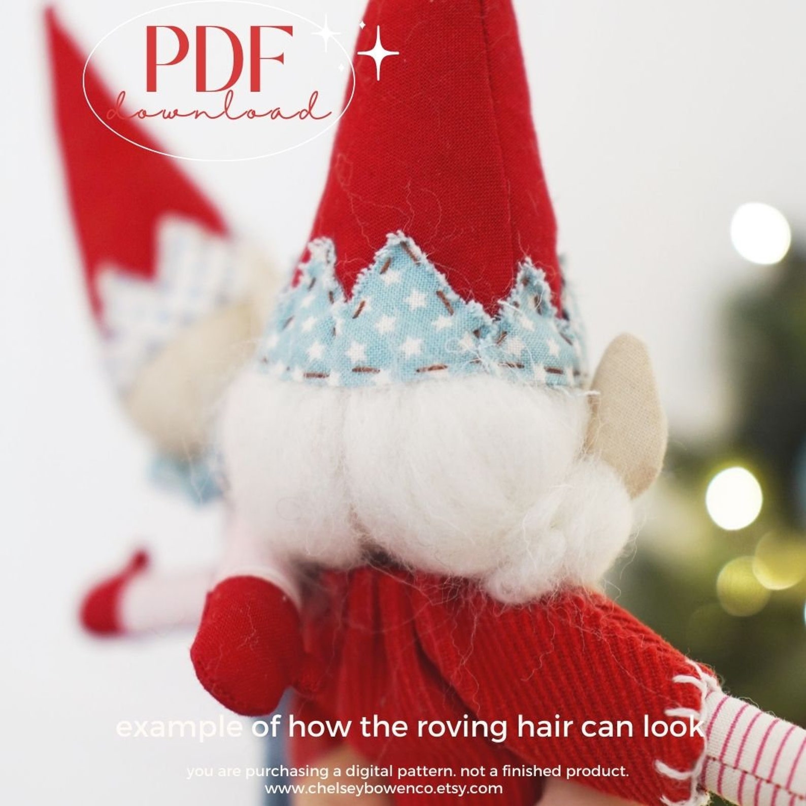 Magnetic Elf Doll Sewing Pattern – Aksel & Ada, Nordic Christmas (PDF ...