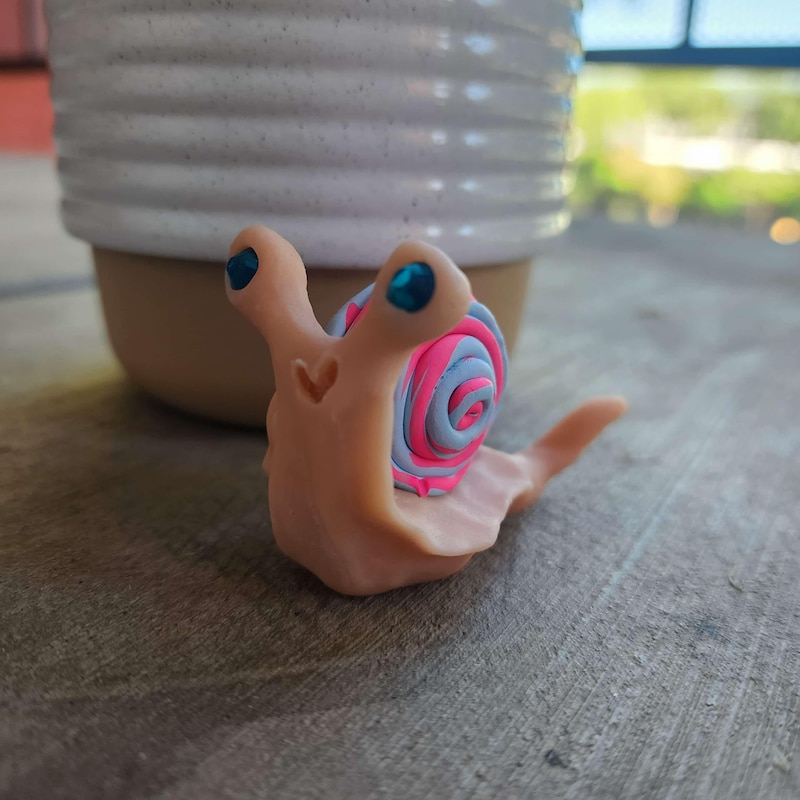 Polymer Clay Snail - Etsy