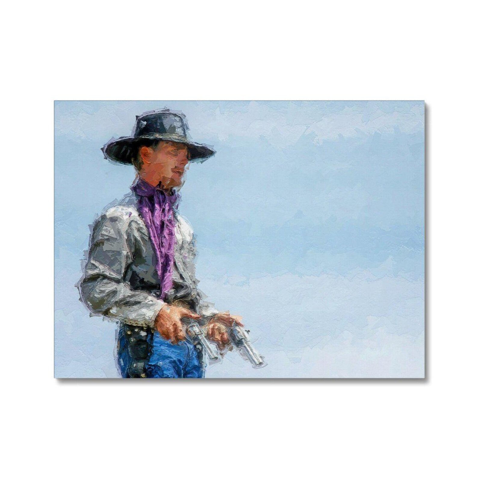 Cowboy Gunslinger | Wild West Artwork | Digital Painting | Country ...
