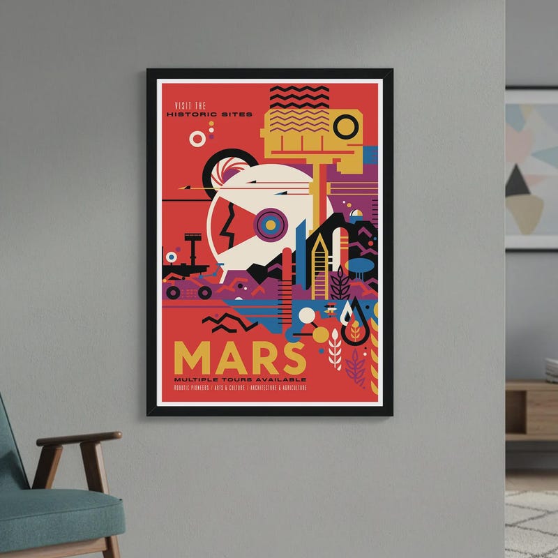 Jpl Mars Poster - Etsy