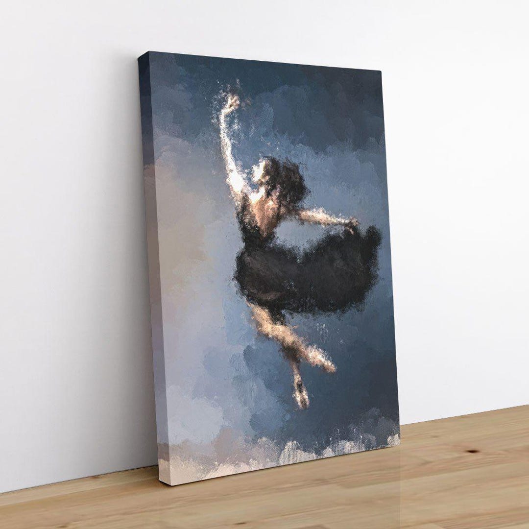Lively Dance Performance | Dancing Digital Painting | Woman in Black ...