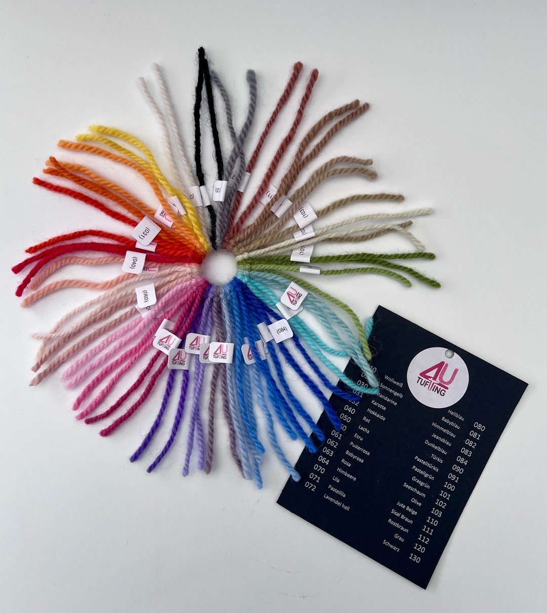 Color Sample Ring, Color Card for Our 100% New Zealand Wool - Etsy