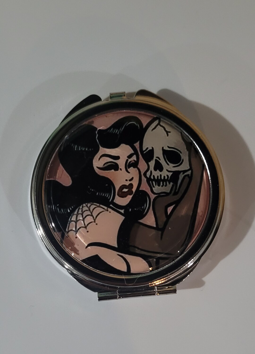 Goth Pinup Compact Mirror - Etsy