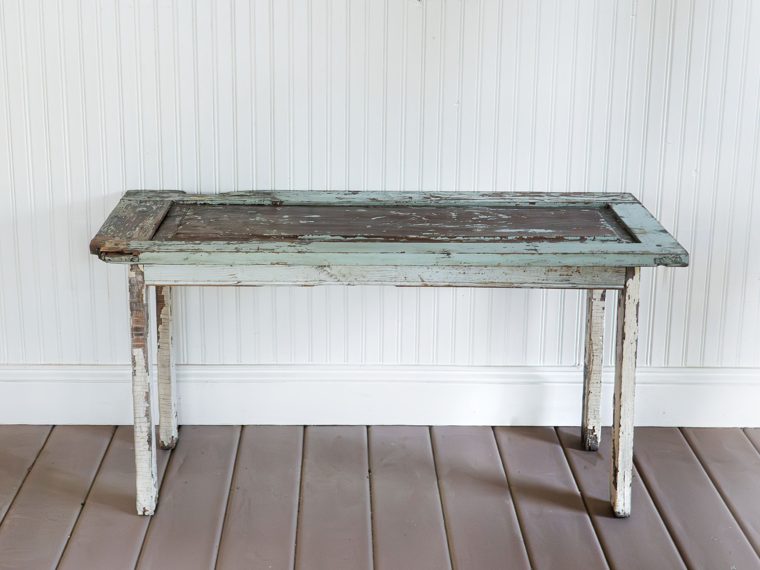Farmhouse Table Made From Repurposed Shutter - Etsy