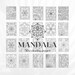 Mandala Coloring Pages Digital Coloring Book PDF 50 Printable Pages ...