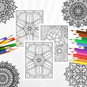 Mandala Coloring Pages Digital Coloring Book PDF 50 Printable Pages ...
