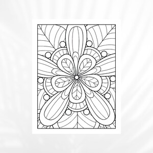 Mandala Coloring Pages Digital Coloring Book PDF 50 Printable Pages ...