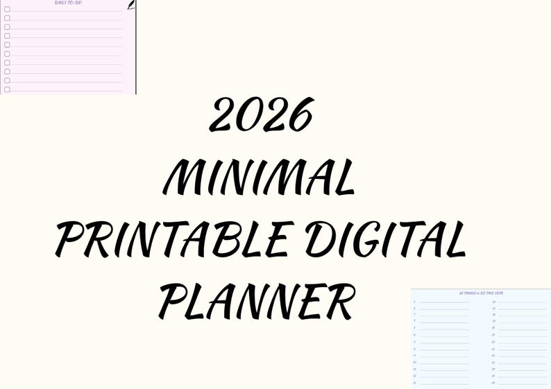 2026 Printable Planner| Monthly and Weekly Cycle Tracker | Instant ...