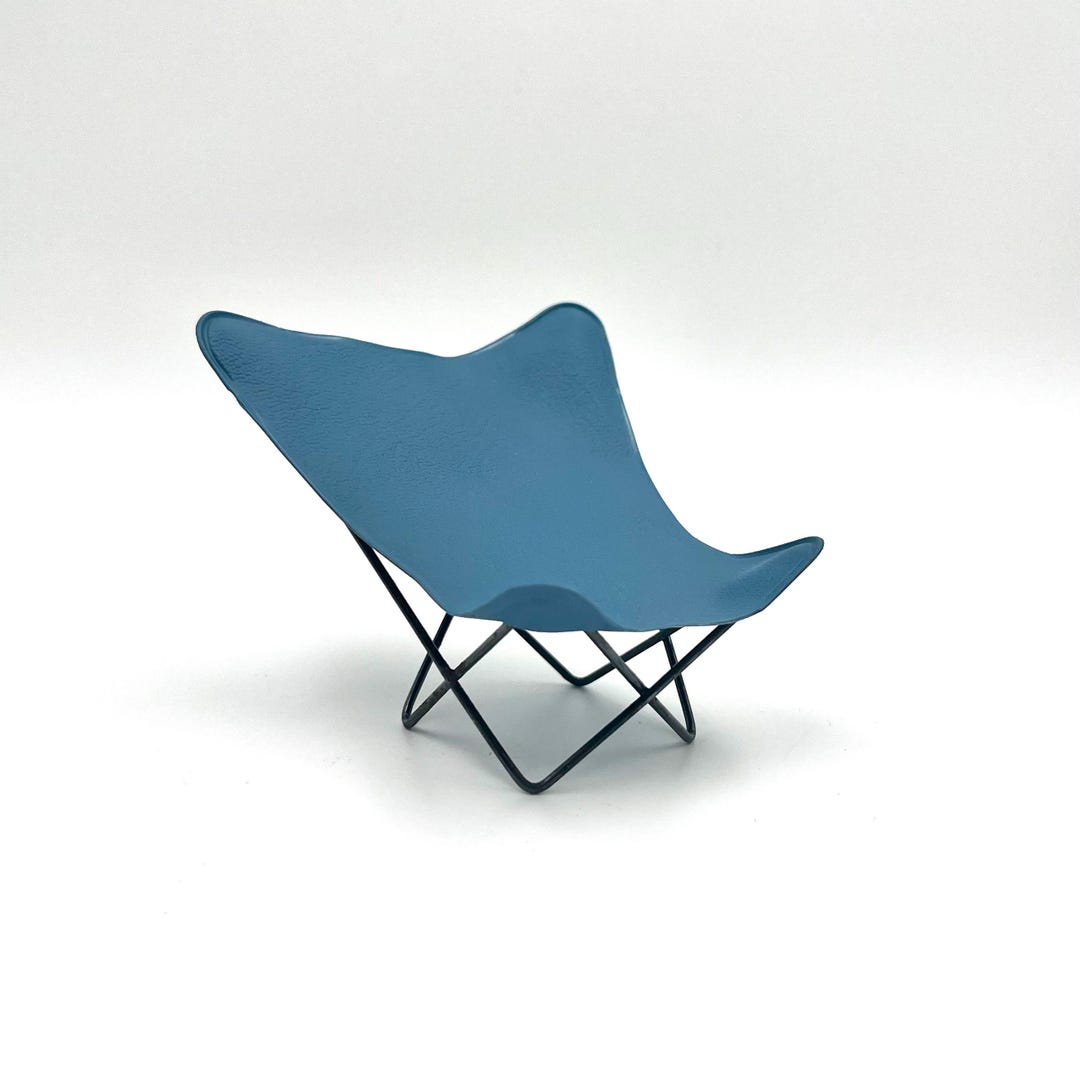 Miniature Lerro/lundby Blue Butterfly Chair- Dollhouse Item - Etsy