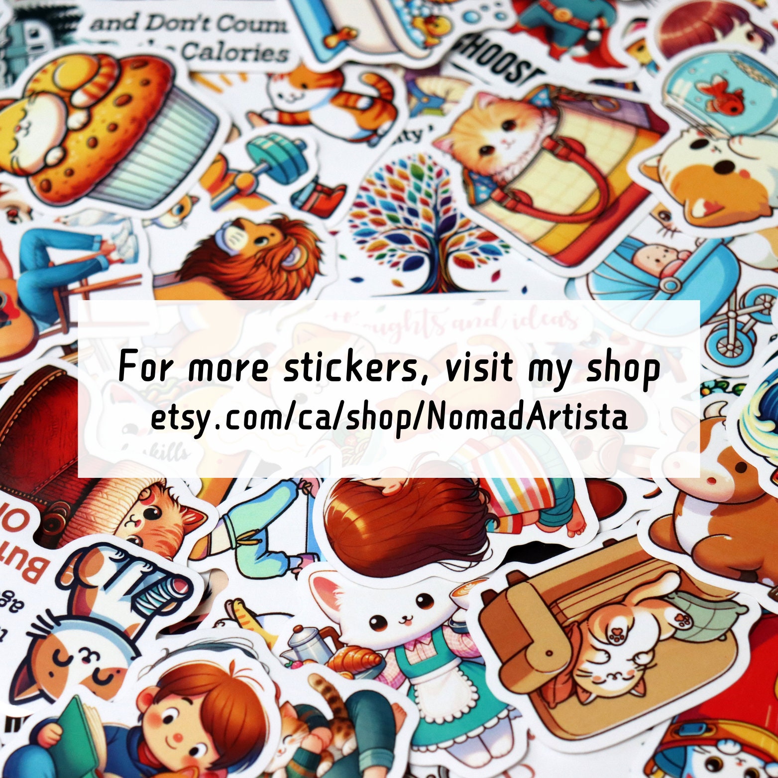 Original Cat Art Stickers: Premium, Waterproof Vinyl Limited Edition ...