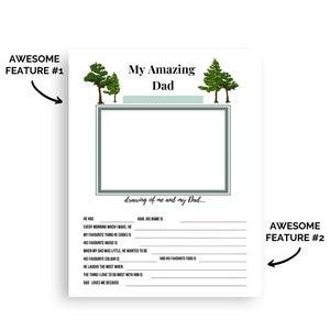Fathers Day Printable. Fathers Day Craft and Card. Answer Sweet ...