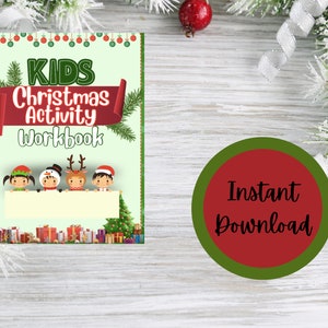 Printable Kids Christmas Activity Workbook. Fun Christmas Themed ...