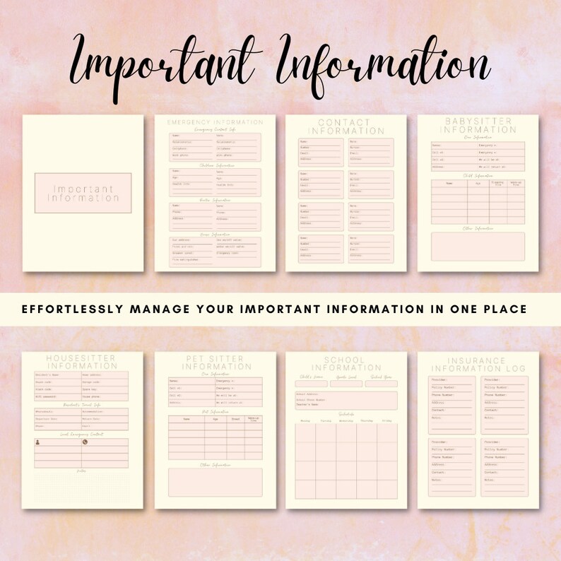 Printable Complete Home Planner. Projects, Maintenance, House Sitting ...