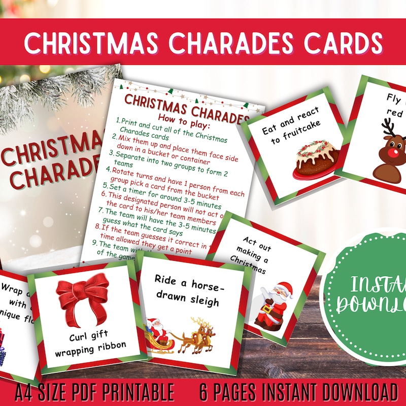 Printable Charades Adult - Etsy