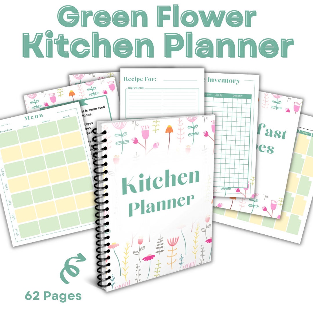 Printable Kitchen Planner and Organiser. Stat the New Year With a Fresh ...
