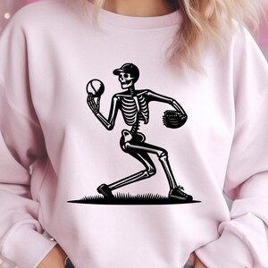 Skeleton Baseball Svg, Baseball Svg, Skeleton Baseball Player Svg ...