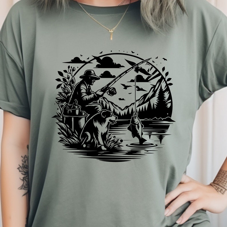 Fishing Svg, Fisherman Catching, Fish SVG, PNG, Cricut Cut File, Funny ...