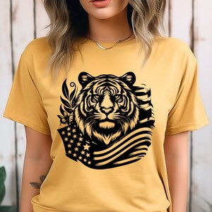 Usa Tiger Svg, Tiger Head With Usa Flag Svg, Tiger Face Png, American ...