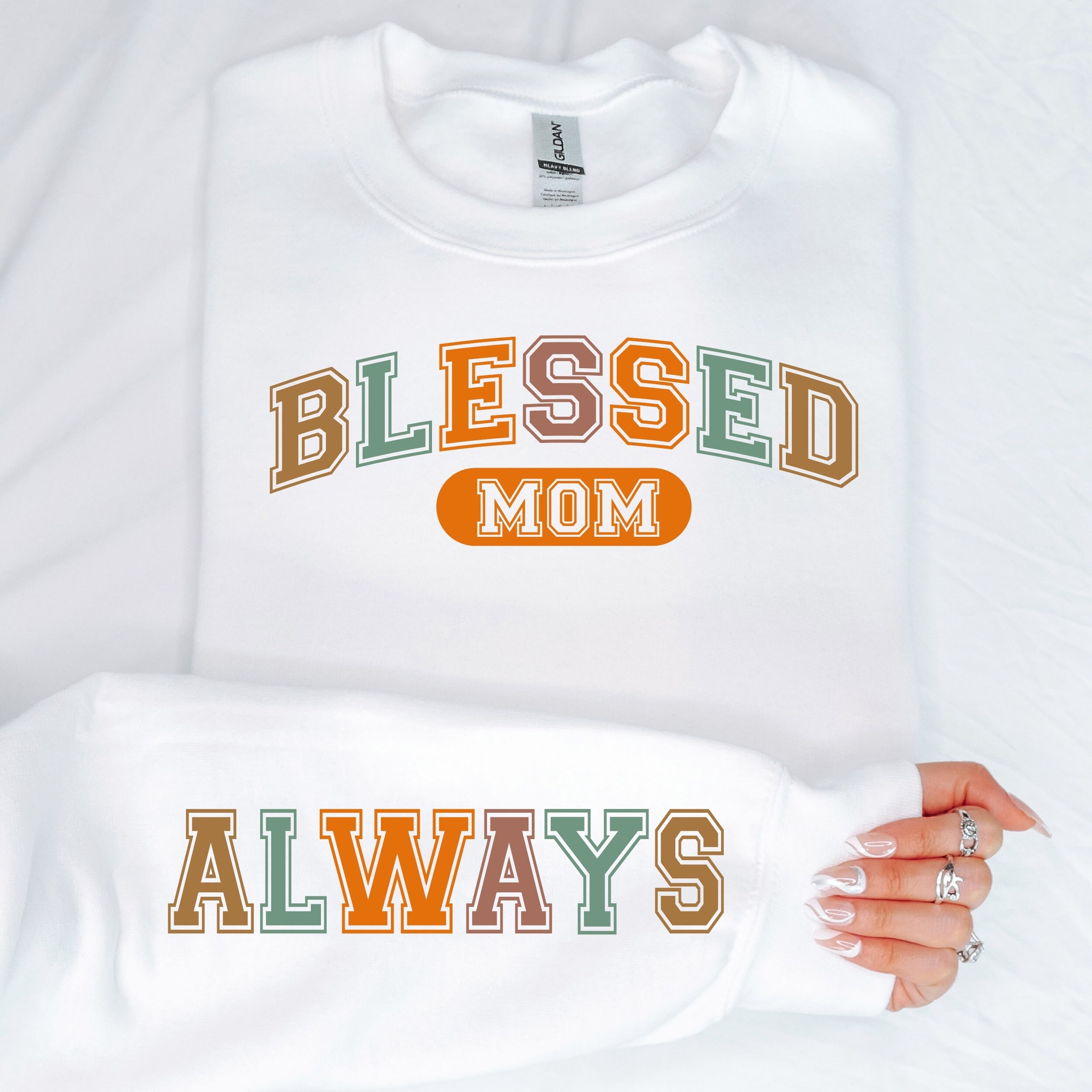 Retro Blessed Mom SVG PNG EPS, Mom Svg, Mom Vibes Svg, Mom Life Svg ...