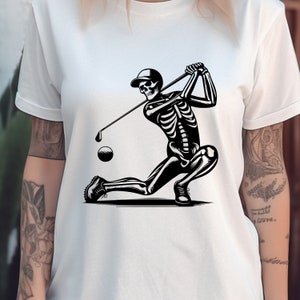 Funny Skeleton Golf Player Svg, Golf Season Svg, Golf Svg, Golfing Svg ...